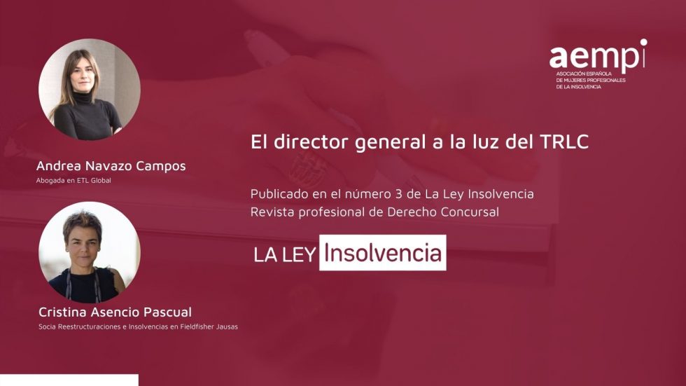 El director general a la luz del TRLC - AEMPI